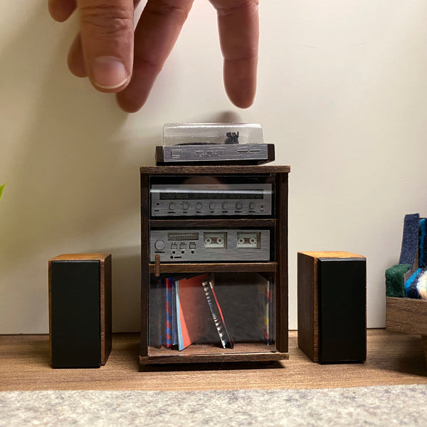Stereo System 1:12 Scale – itty bitty mini (m)art
